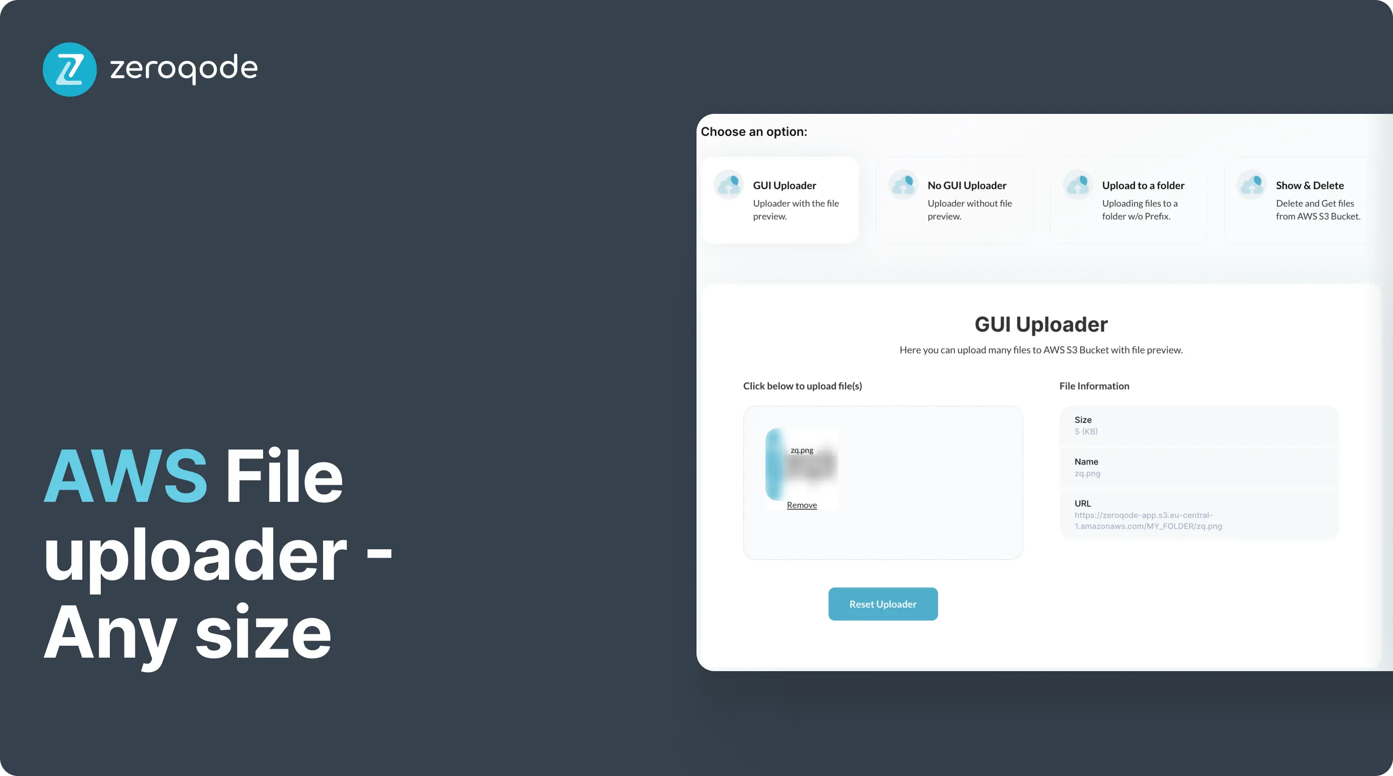 AWS File uploader - Any size Plugin | Bubble