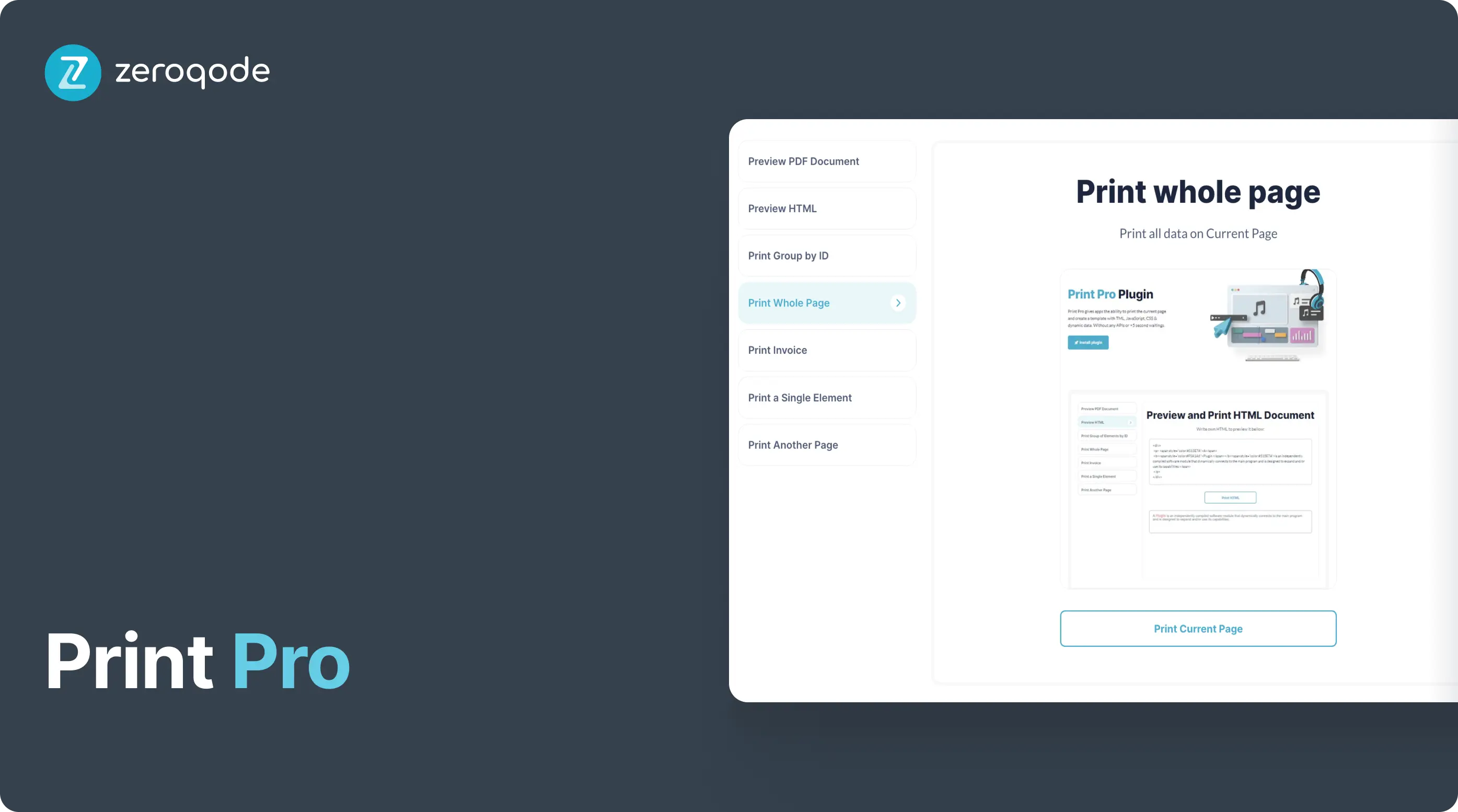 Print Pro Plugin | Bubble