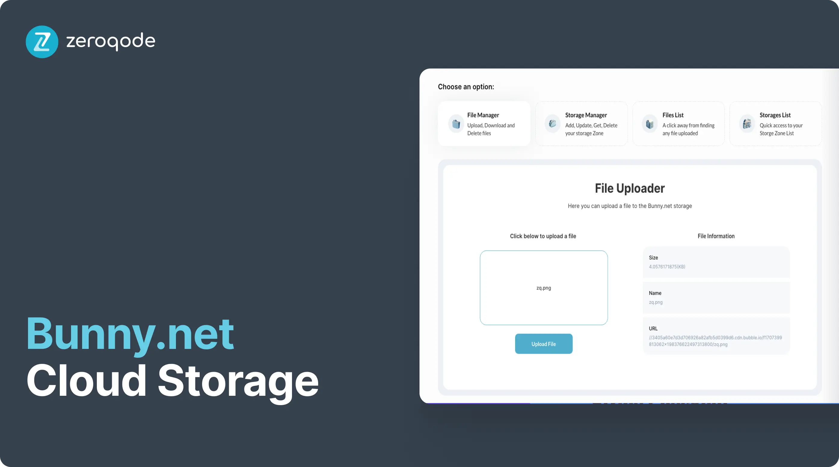 Bunny.net Cloud Storage Plugin | Bubble
