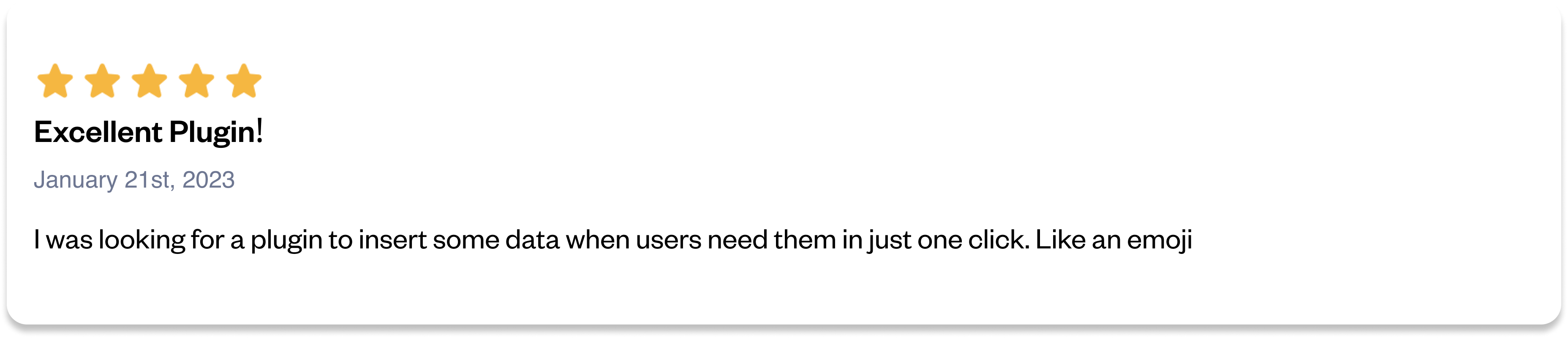 Insert at cursor position Plugin | Bubble